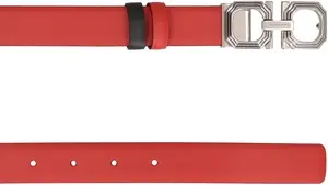 FERRAGAMO Gancini Buckle Double-sided Belt - Red