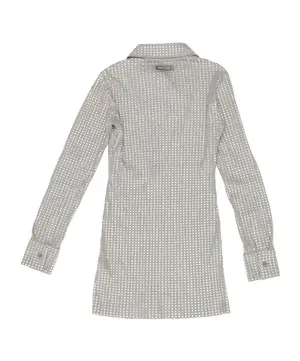 Attico Embellished Rhinestone Shirt Dress