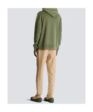 Balmain Vintage Embroidered Hoodie - Khaki