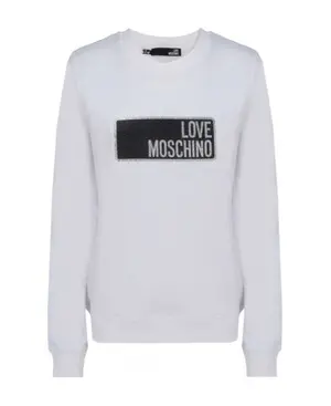 Moschino Jeans Ribbed Sweatshirts Hoodies For Women