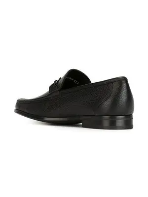 FERRAGAMO Gancini Ornament Moccasins - Black