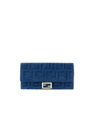 Fendi Continental Baguette Chained Wallet - Blue