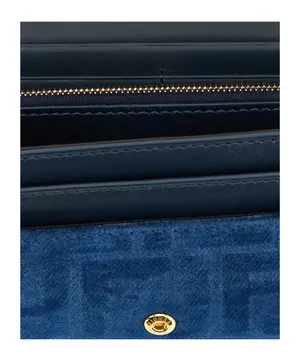 Fendi Continental Baguette Chained Wallet - Blue