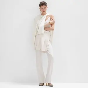 Fendi Pleated Detail Cigarette Trousers