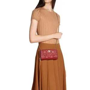 FERRAGAMO Logo Embossed Chain Wallet