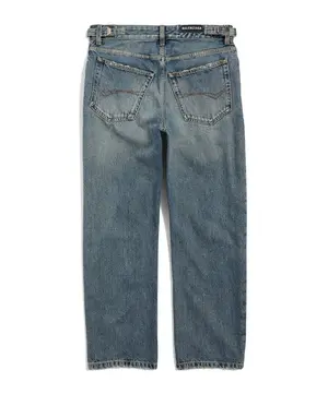 Balenciaga Distressed Straight-leg Jeans