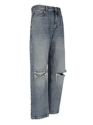 Balenciaga Distressed Straight-leg Jeans