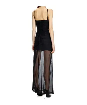 DIESEL® D-amami Ruched Maxi Dress - Black