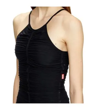 DIESEL® D-amami Ruched Maxi Dress - Black