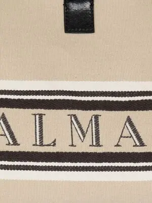 Balmain Small Release Top Handle Bag - Beige