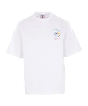 Casablanca Logo Printed Crewneck T-shirt