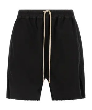 Rick Owens Raw Edge Hem Shorts For Men
