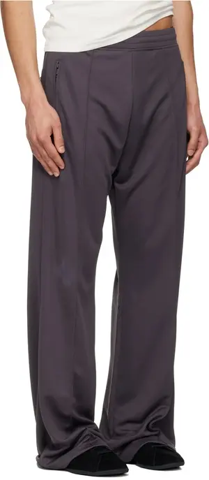COURREGES Zip Logo Track Pants - Carbon Black