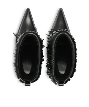 Balenciaga Avenue Fringed Pointed Toe Boots