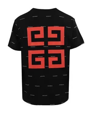 Givenchy Allover Logo Printed Crewneck T-shirt