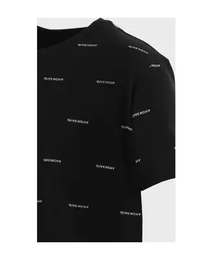 Givenchy Allover Logo Printed Crewneck T-shirt