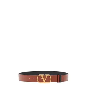 Valentino Garavani Vlogo Signature Reversible Belt - Brown