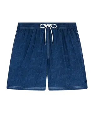 PAUL  SHARK Paul & Shark Textile Print Swim Shorts - Blue