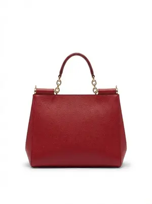 Dolce & Gabbana Double Handle Tote Bag With Decorative Details - Red