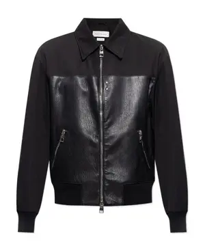Alexander McQueen Contrasted Bomber Jacket