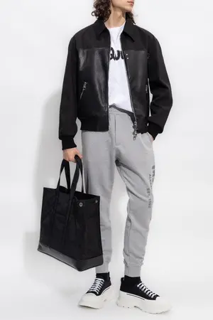 Alexander McQueen Contrasted Bomber Jacket