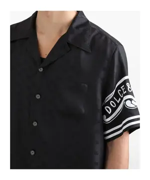 Dolce & Gabbana Dolce Gabbana Bandanna Printed Denim Shirt