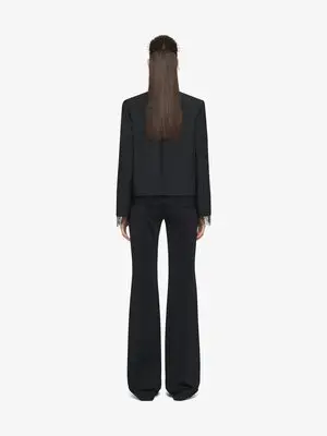 Givenchy Wool And Mohair Jacket With Lace Trim
