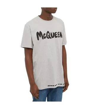 Alexander McQueen Logo Printed Crewneck T-shirt