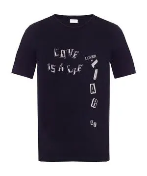 Saint Laurent Letter Printed T-shirt