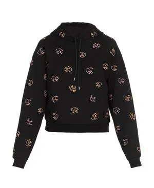Alexander McQueen Swallow Embroidered Hooded Sweater