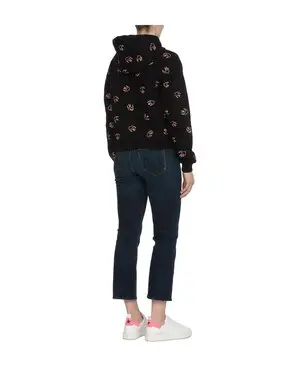 Alexander McQueen Swallow Embroidered Hooded Sweater