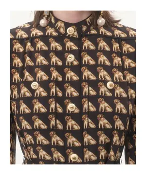 Valentino Garavani Crepe De Chine Blouse With Petit Charles Print