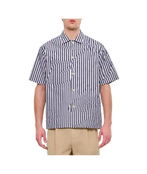 Sacai Striped Short-sleeved Shirt