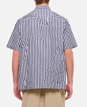 Sacai Striped Short-sleeved Shirt