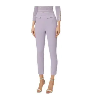 Elisabetta Franchi Logo Detail Trousers
