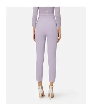 Elisabetta Franchi Logo Detail Trousers