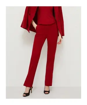 Marella Slim Fit Stretch Wool-blend Gabardine Trousers