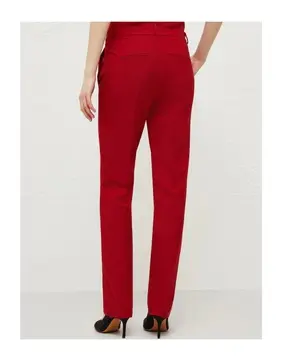 Marella Slim Fit Stretch Wool-blend Gabardine Trousers