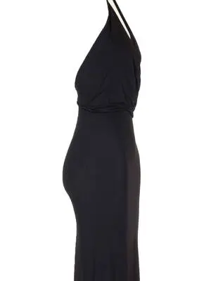 Rick Owens Sleeveless V-neck Midi Dress