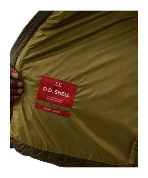 C.P. COMPANY D.d. Shell Goggle Down Gilet - Brown