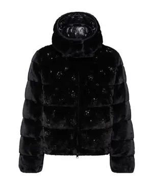 Moncler Andronne Hooded Jacket With Sequin Embellishments