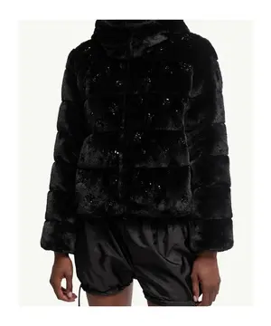 Moncler Andronne Hooded Jacket With Sequin Embellishments