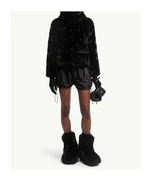 Moncler Andronne Hooded Jacket With Sequin Embellishments