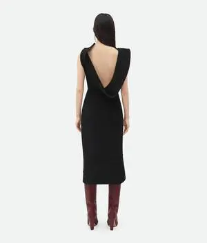 Bottega Veneta Asymmetrical V-neck Midi Dress
