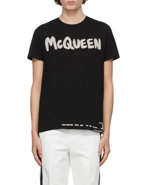 Alexander McQueen Logo Printed Crewneck T-shirt