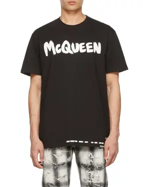 Alexander McQueen Logo Printed Crewneck T-shirt