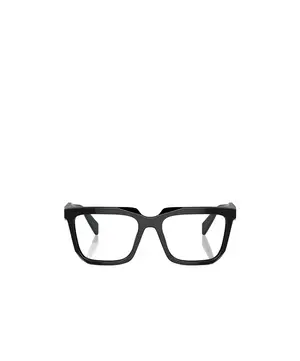 Prada Rectangular Full Rim Eyeglasses - Black