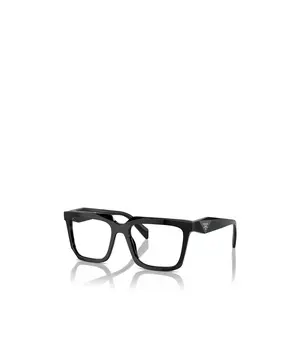 Prada Rectangular Full Rim Eyeglasses - Black