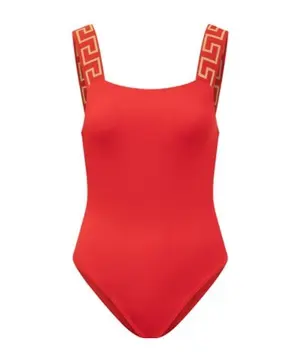 Versace Sleeveless One-piece Swimsuit - Red