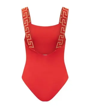 Versace Sleeveless One-piece Swimsuit - Red
